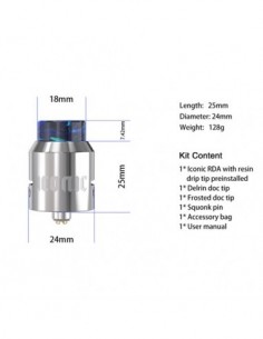 Vandy Vape Iconic RDA Tank(2ml/24mm) | Vape4Ever